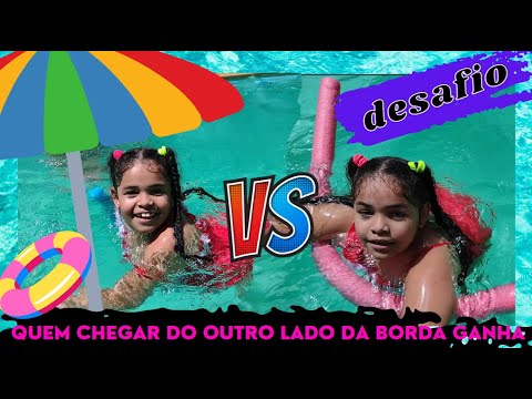 DESAFIO NA PISCINA QUEM CHEGAR 1° GANHA CHALLENGE WHO GETS FASTER TO ...