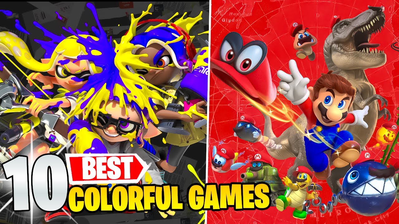 10 Most Colorful Games Of All Time - YouTube