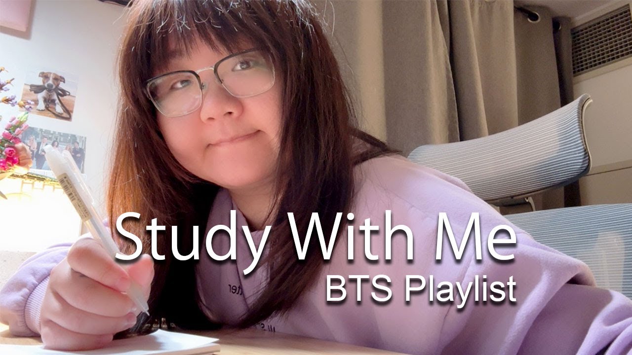 BTS Playlist Study With Me | 1 hour Real Time - YouTube