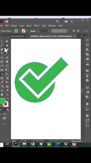 How to Make Check Marks design in illustrator #shorts - YouTube