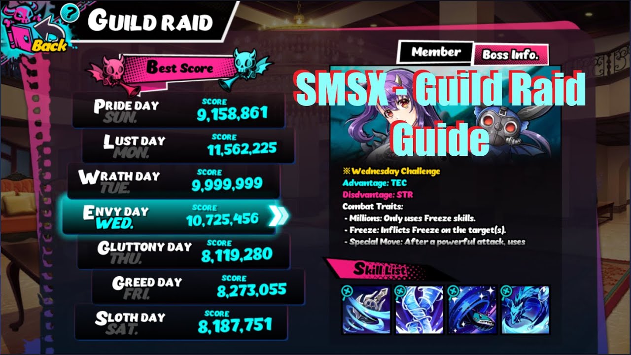 SMSX Guild Raid Guide - YouTube