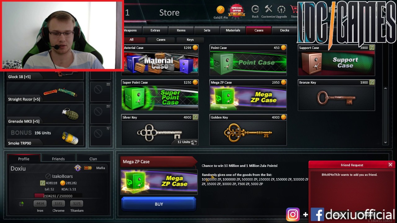 Zula Mega ZP Case opening 30x *MILLIONAIRE* - YouTube