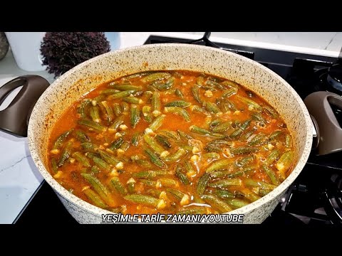 DONDURUCUDAN ÇIKAN BAMYA NASIL PİŞİRİLİR❓️Bu Yöntemle Hem Pratik Hem de Çok Lezzetli #yemektarifleri