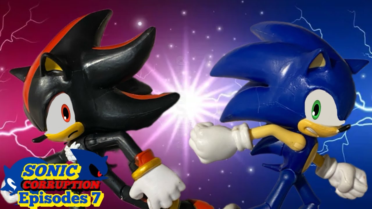 Sonic Corruption: episode 7, Bitter Rivals, Sonic Vs Shadow: Sonic Stop ...
