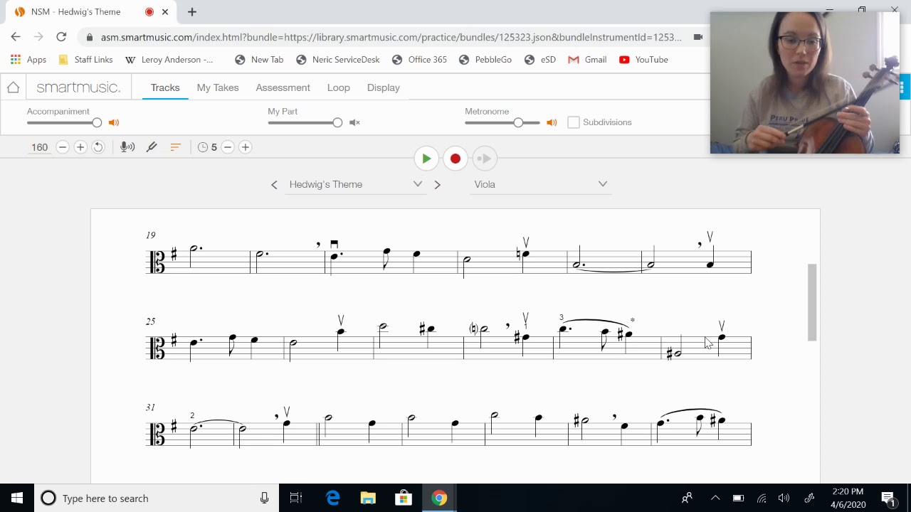 How to Play Hedwig's Theme from Harry Potter- Viola - YouTube