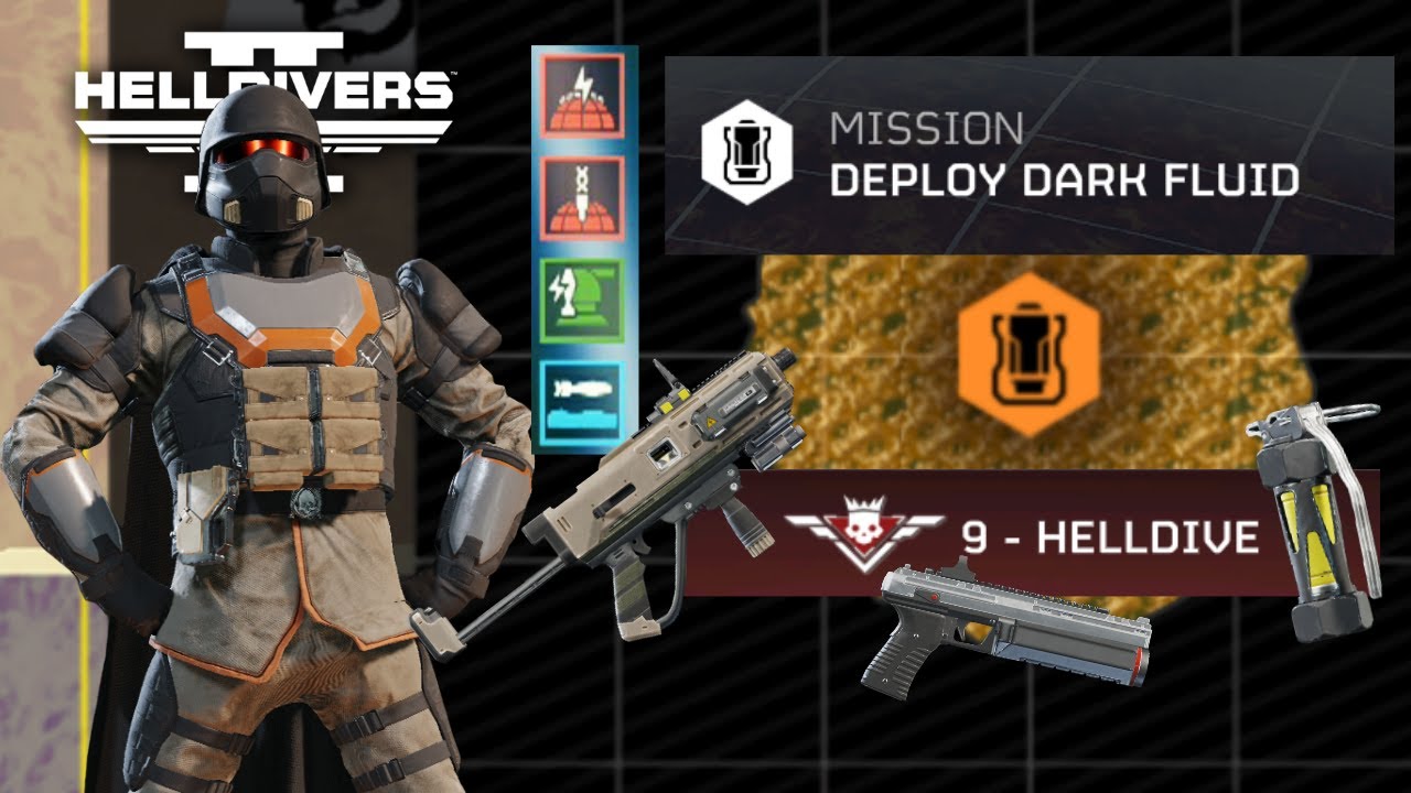 Deploy Dark Fluid | 9 - Helldive Difficulty | No Commentary | Helldivers 2 - YouTube