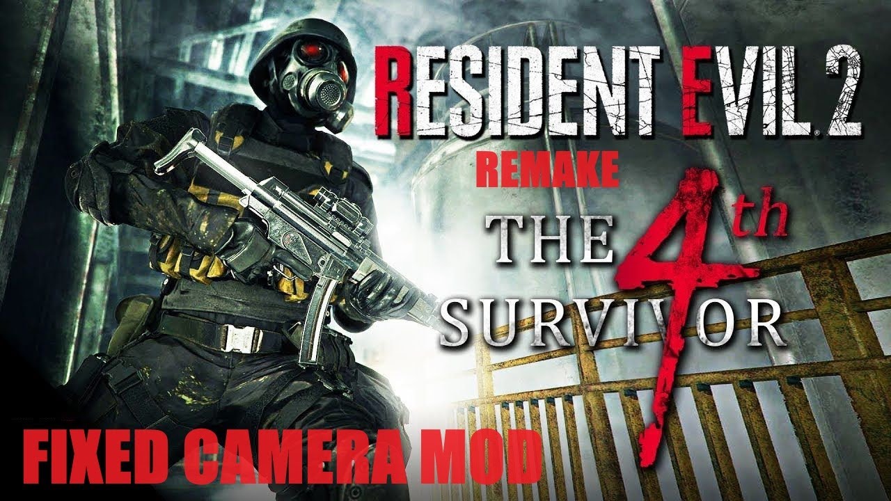 RESIDENT EVIL 2: REMAKE | FIXED CAMERA MOD HUNK 4th SURVIVOR 4k - YouTube