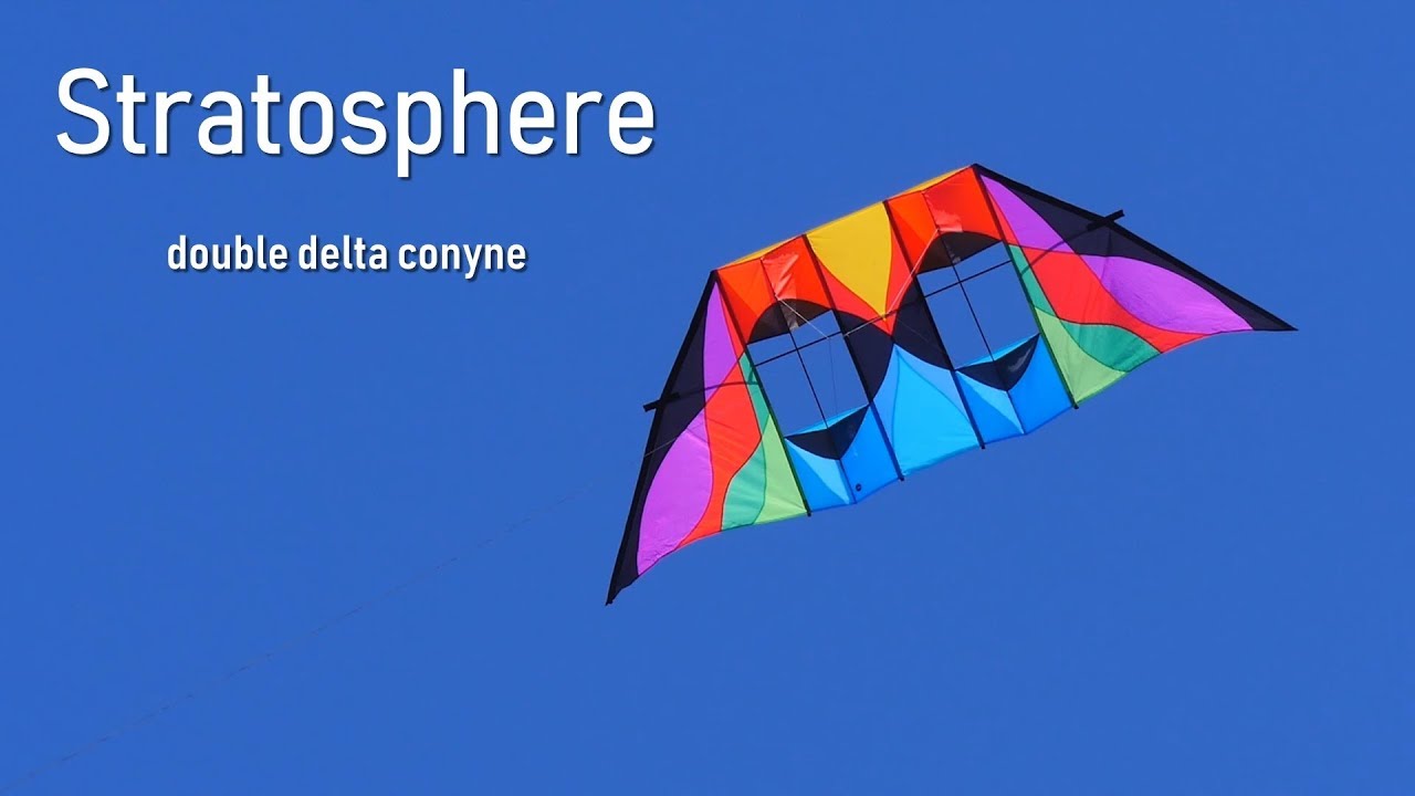 Stratosphere double delta conyne kite - YouTube