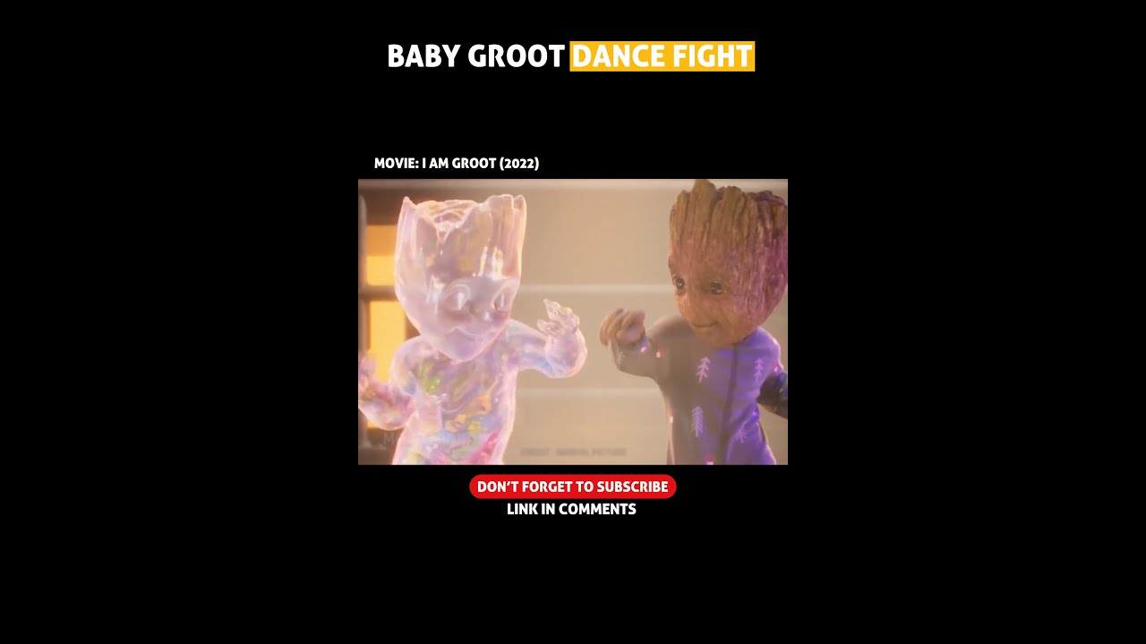 Baby Groot ki dance Fight #shorts #marvel #MovieMinx - YouTube