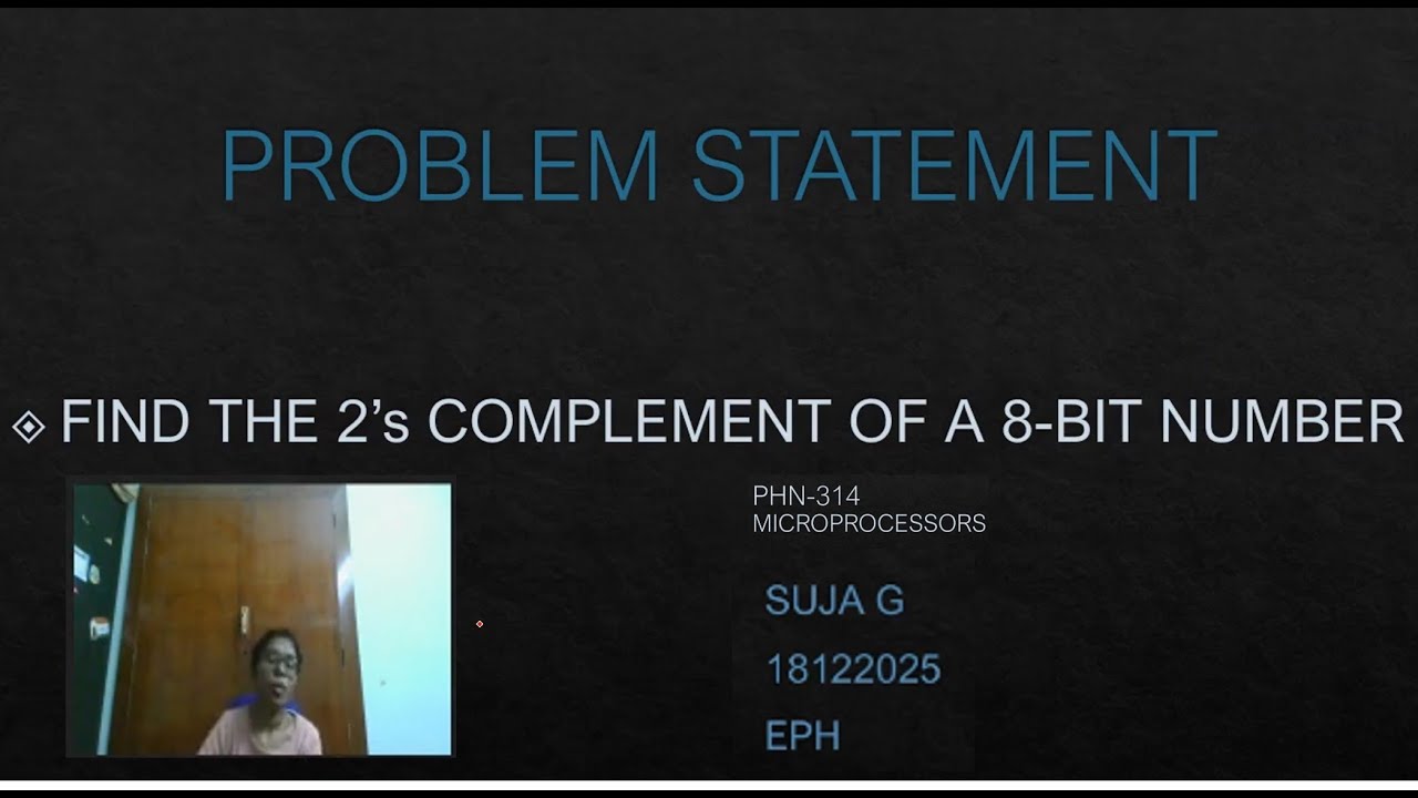 FIND THE 2s COMPLEMENT OF A 8 BIT NUMBER YouTube find-the-2s-complement-of-a-8-bit-number-youtube
