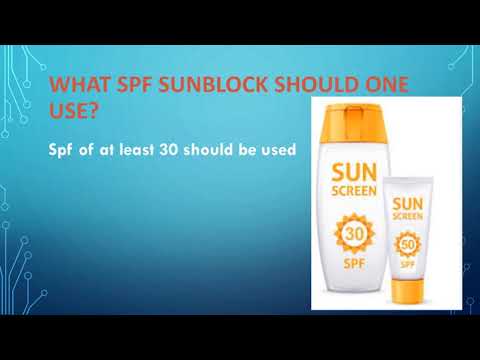 SUNBLOCKS / SUNSCREENS AND SKIN - YouTube