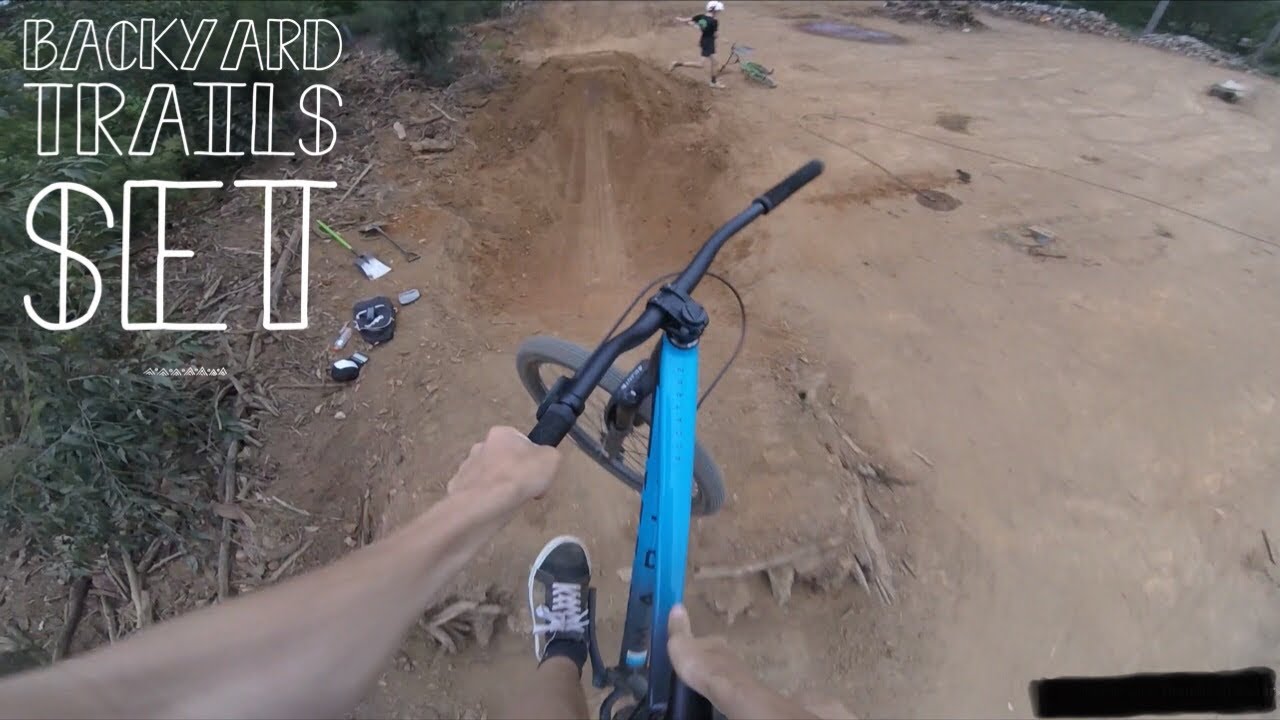 Build and ride backyard dirt jumps #2 - YouTube