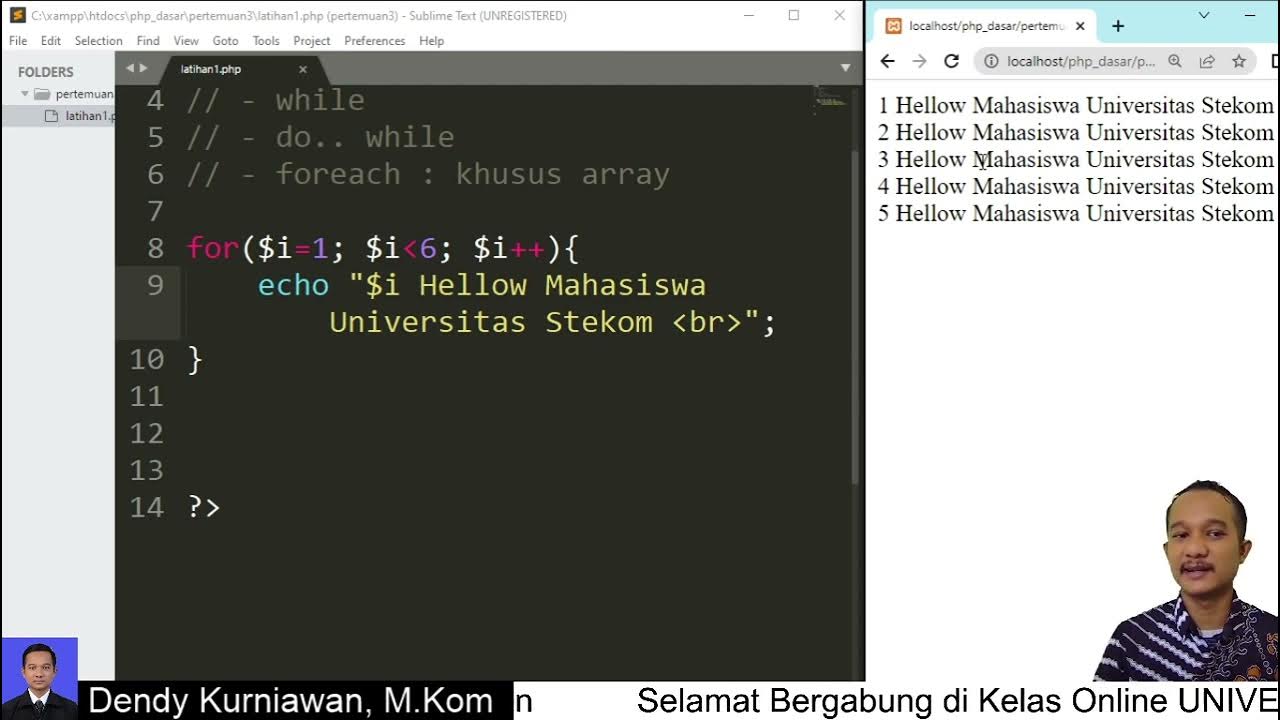 Struktur Kendali (perulangan dan pengkondisian) - YouTube