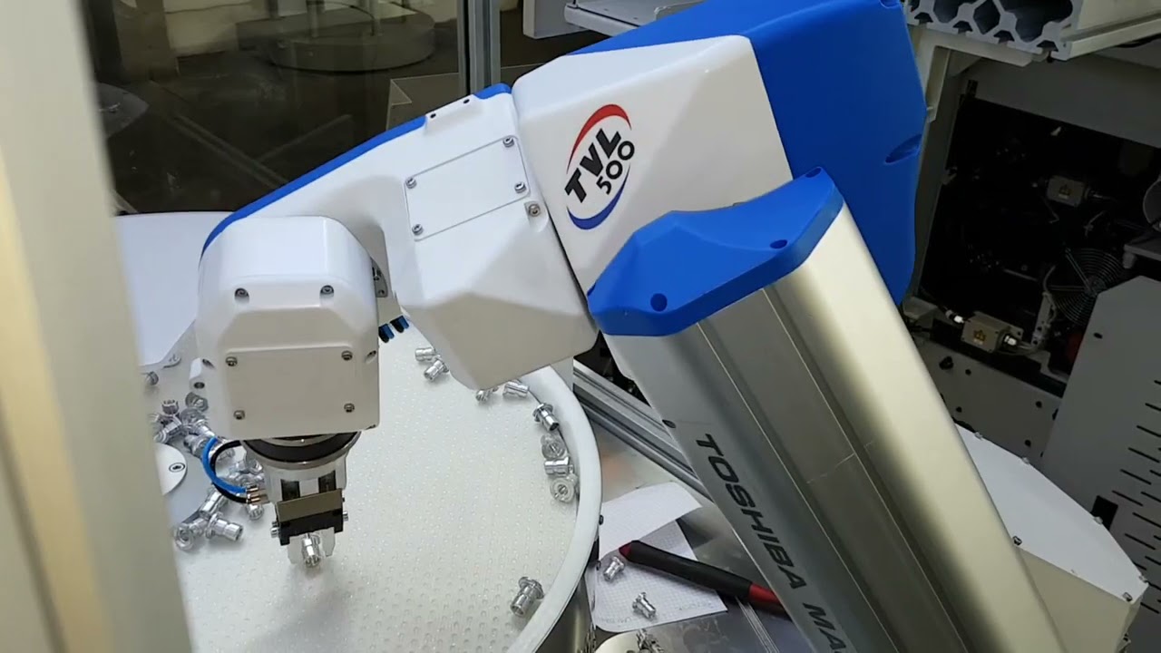 Shibaura Machine 6 Axis industrial robots TVL, TV and TVM - YouTube