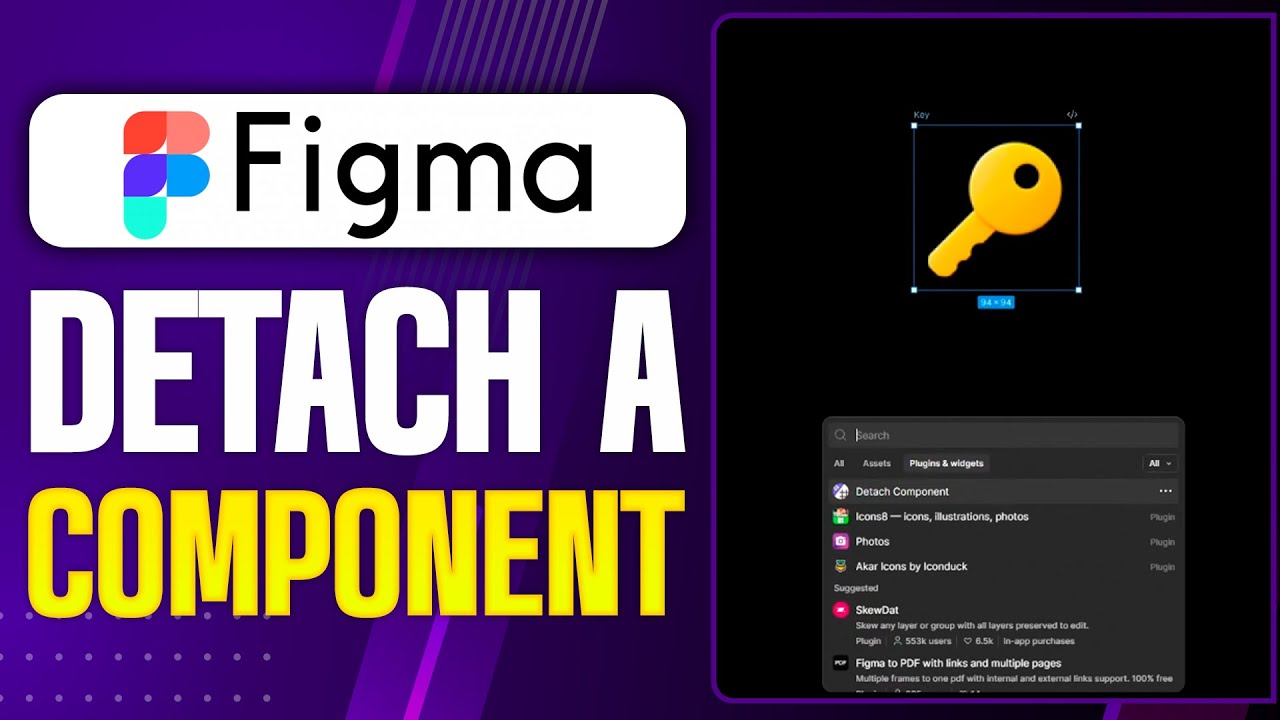 How To Detach a Component in Figma - Step By Step (2025) - YouTube