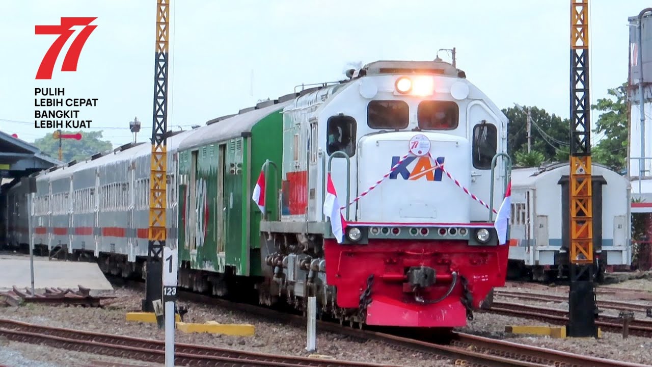 KOMPILASI KERETA API DI HARI MERDEKA 17 AGUSTUS 1945 ! SPESIAL HUT RI ...