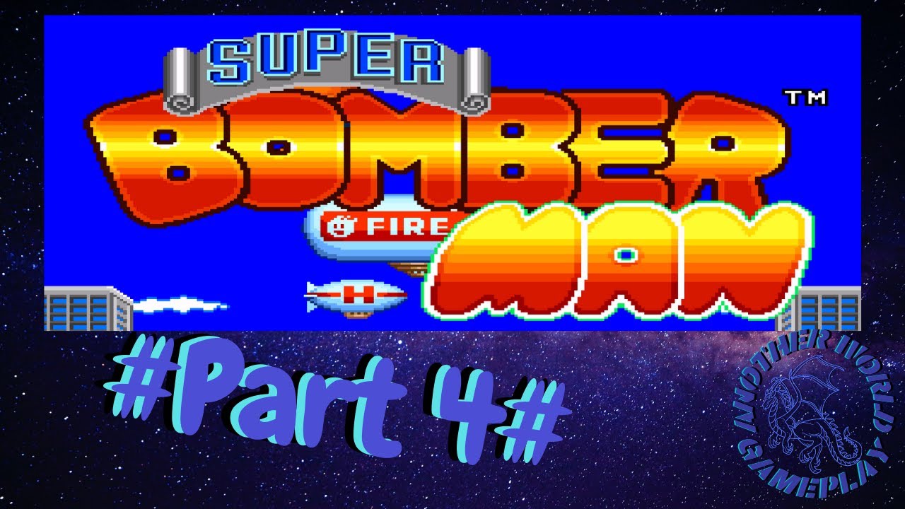 Super Bomberman 1 (SNES) Part 4 - All Stage 4 - Boss: Mecha Onita ...