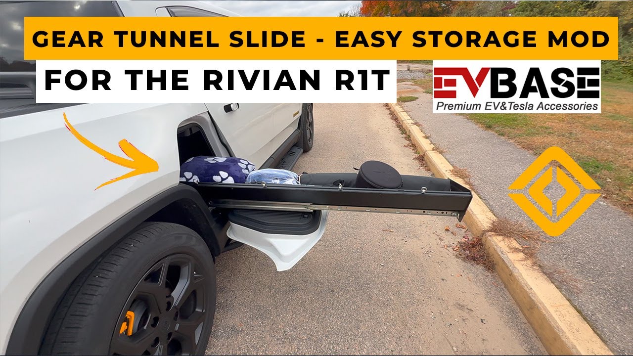 Rivian R1T Gear Tunnel Slide Tray From EVBase: 15 Minute - Easy ...