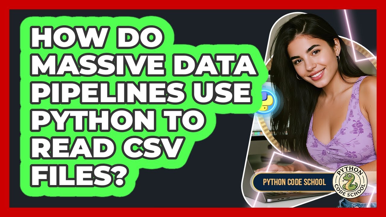 How Do Massive Data Pipelines Use Python To Read CSV Files? - Python Code School - YouTube