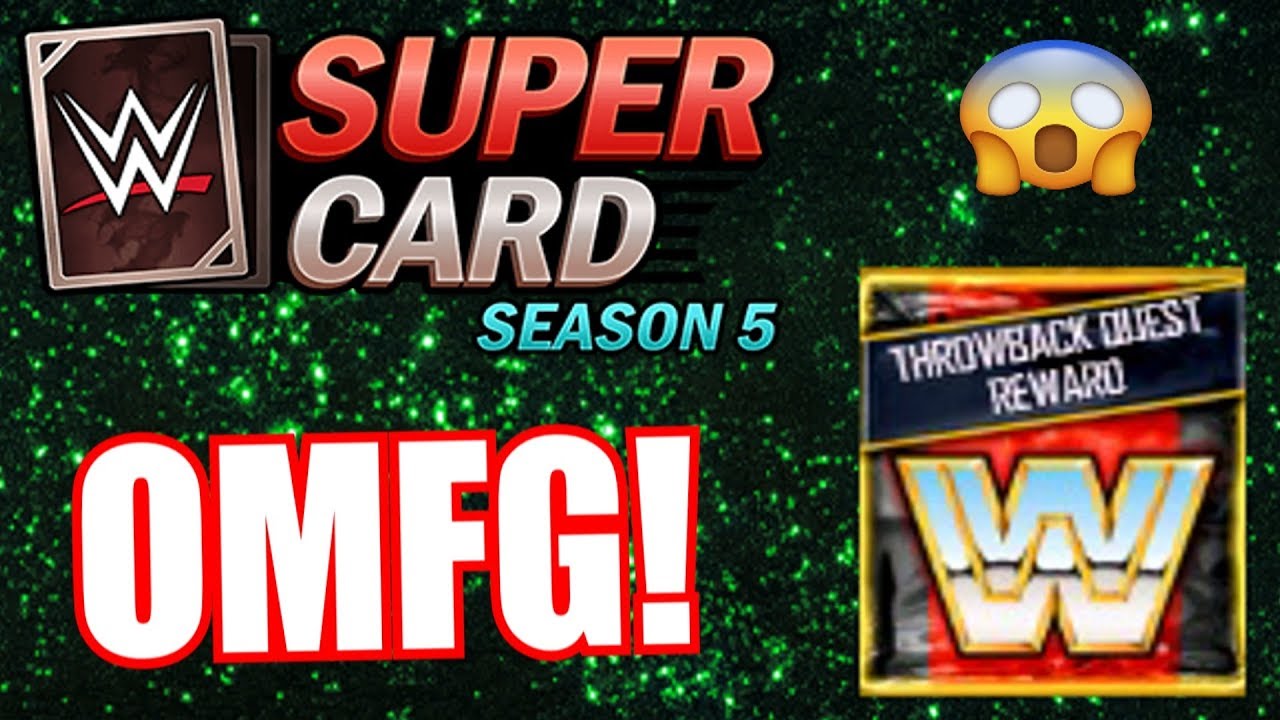 I GOT A WM35 FROM THE THROWBACK QUEST PACK - WWE SUPERCARD S5 - YouTube