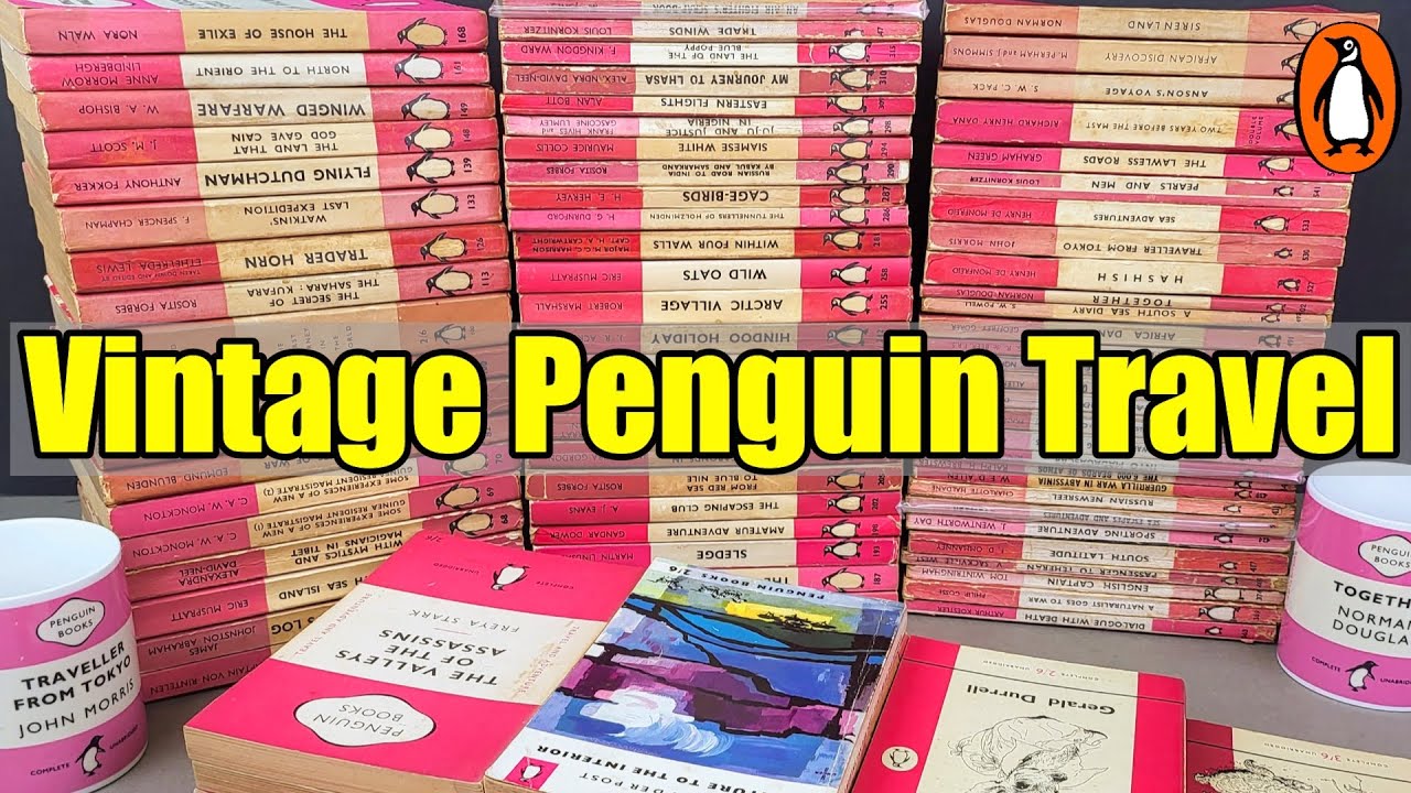 Vintage - PENGUIN Travel & Adventure - COMPLETE Classic Vintage CERISE ...