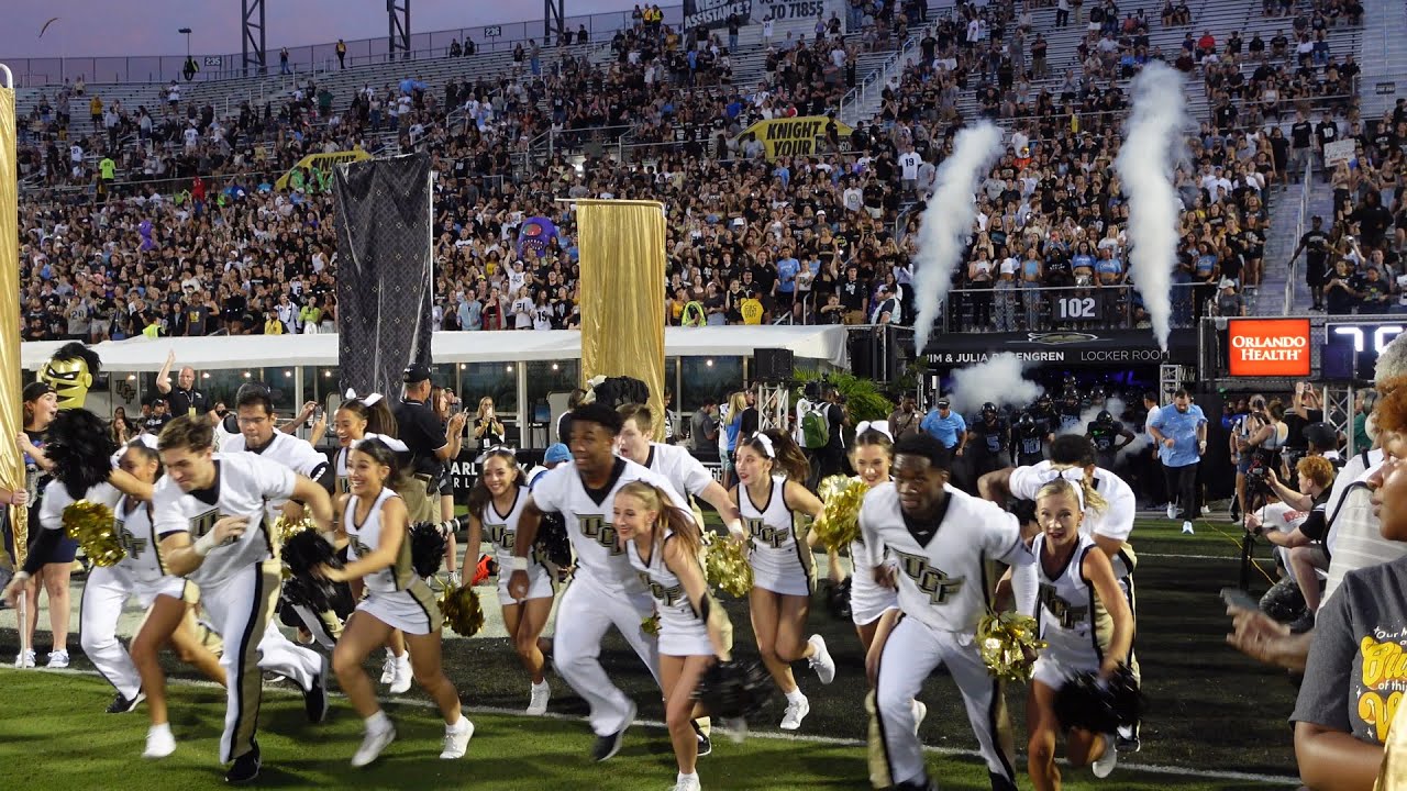 UCF Football: Citronauts run out of the tunnel prior to the Space Game ...