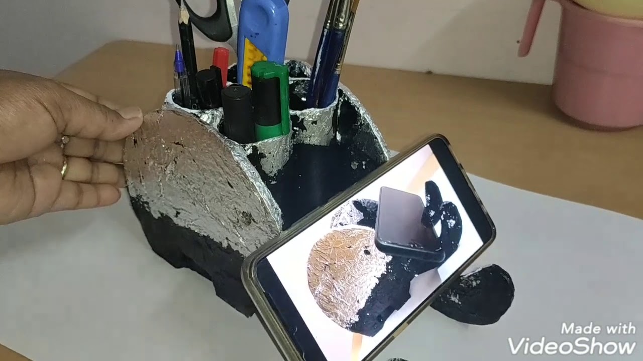 ART INTEGRATION PROJECT || DIY multipurpose mobile holder - YouTube