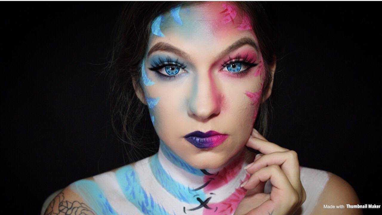 CHESHIRE CAT! BODY PAINTING TUTORIAL! - YouTube