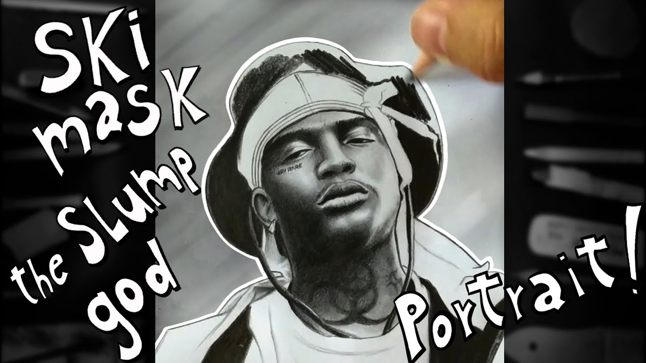 Drawing Ski mask the slump god / Portrait / Speed drawing - YouTube