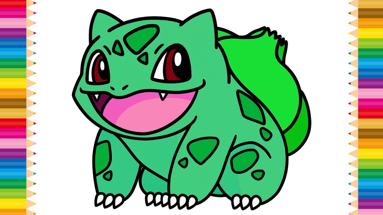 How to Draw Bulbasaur from Pokémon - Easy Step-by-Step Tutorial for ...