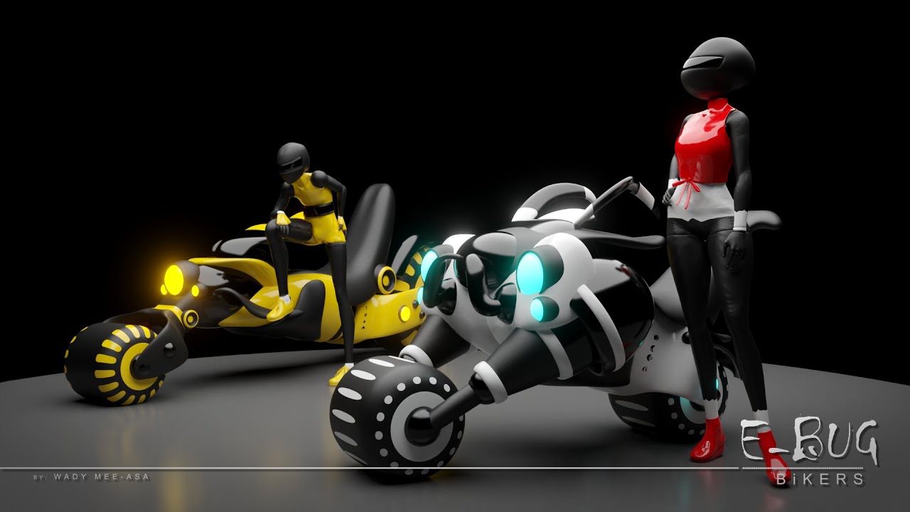 E-BUG Bikers - Concept Bug Motor Bike - YouTube