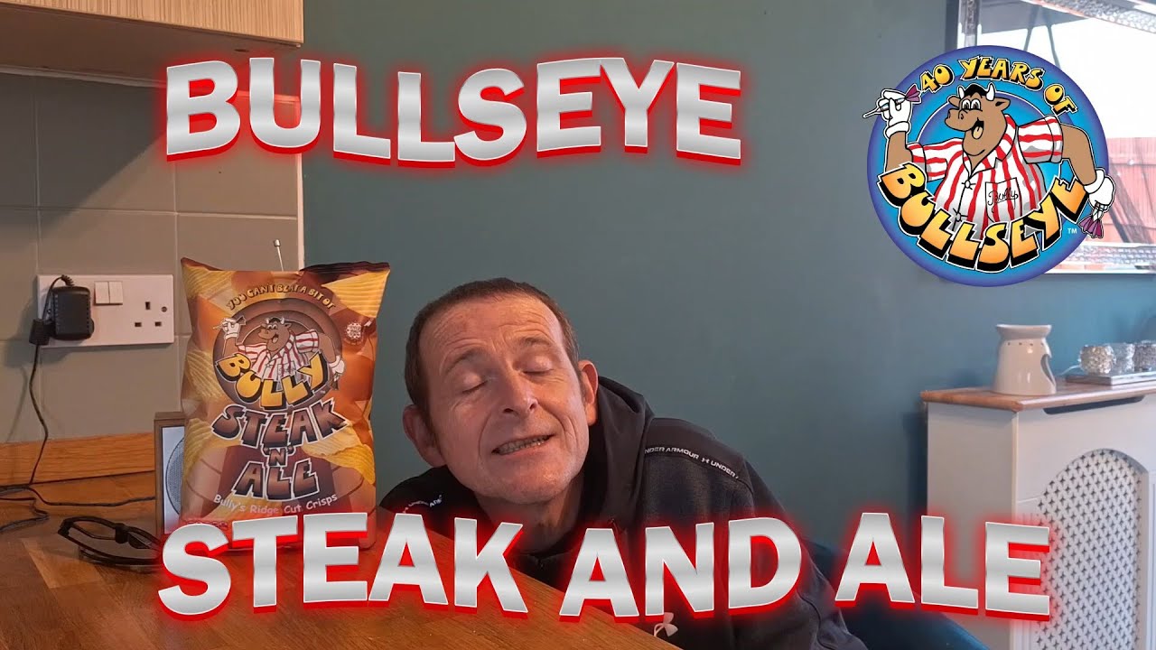 Bullseye Steak And Ale Crisps Review - YouTube