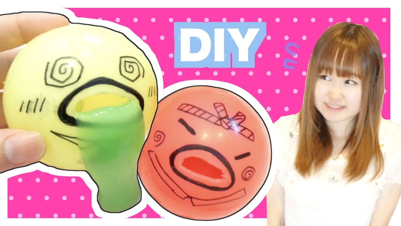 Easy DIY: Super GROSS Barf Slime! Puking Gudetama Emoji Squishy Toys ...