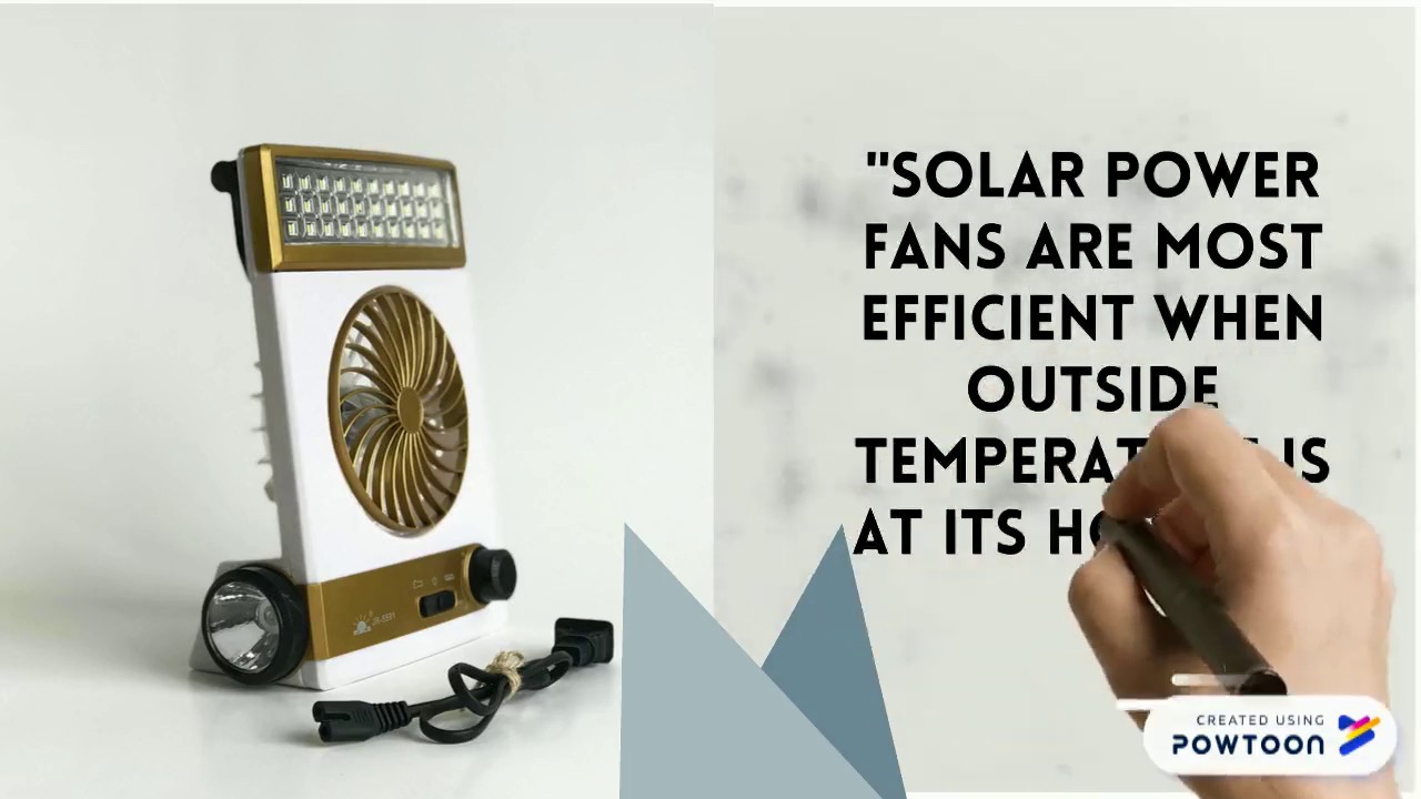 Solar Rechargeable Mini Fan - YouTube