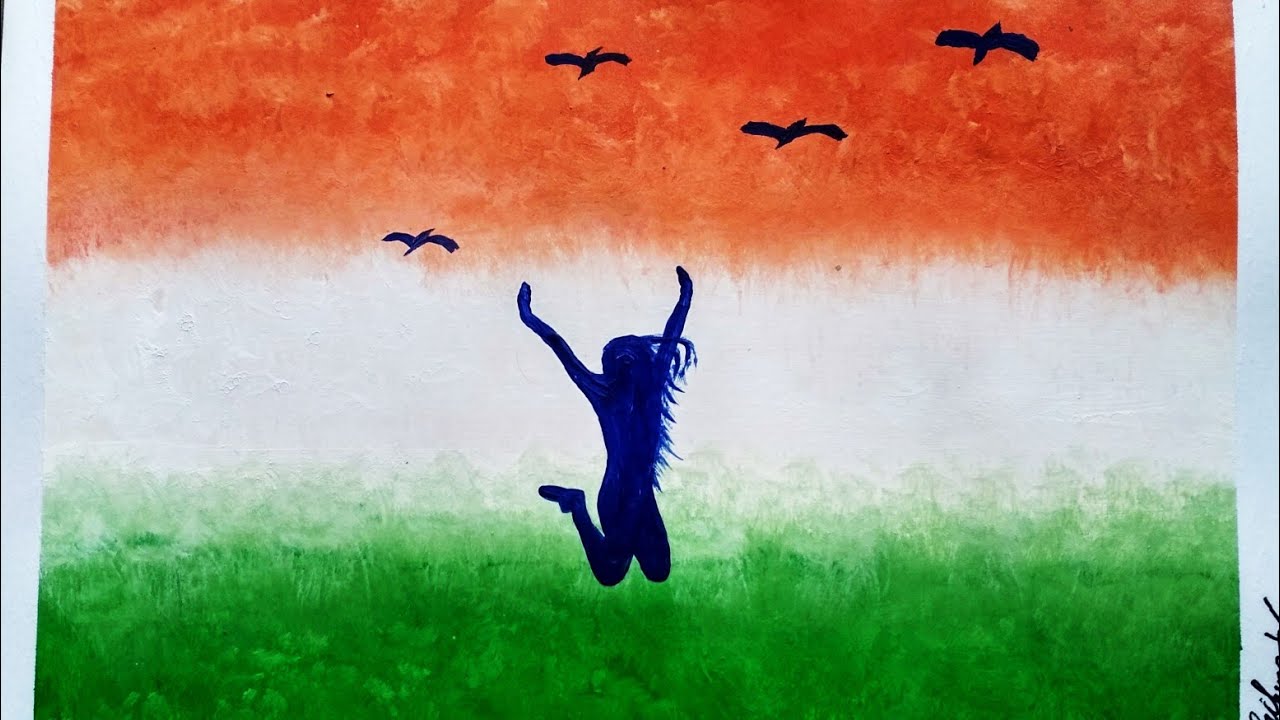 Easy Republic Day Acrylic Drawing for Beginners Art Independence Day easy-republic-day-acrylic-drawing-for-beginners-art-independence-day