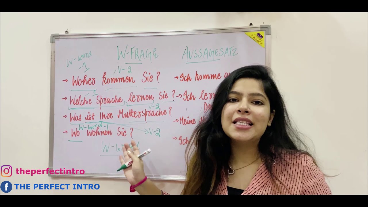 HOW TO FRAME W-QUESTIONS AND STATEMENT IN GERMAN| W-FRAGEN| AUSSAGESATZ ...
