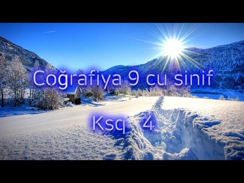 9-sinif Coğrafiya Ksq 4 (Cavablarla)