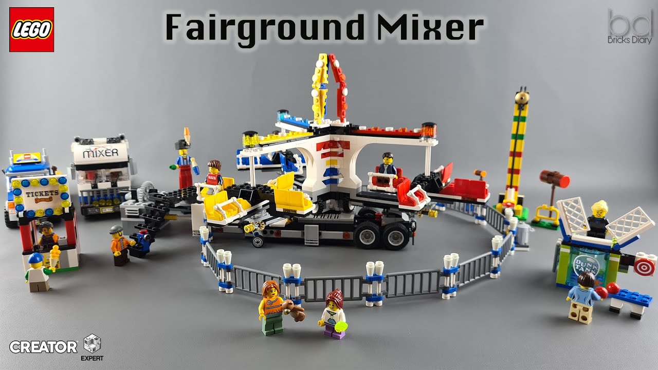 LEGO Creator Expert Fairground Mixer Set 10244 Speed Build - YouTube