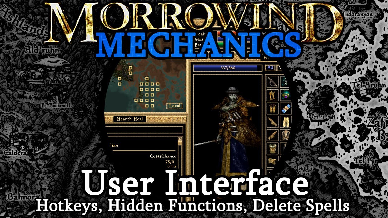 User Interface (PC) - Morrowind Mechanics - YouTube