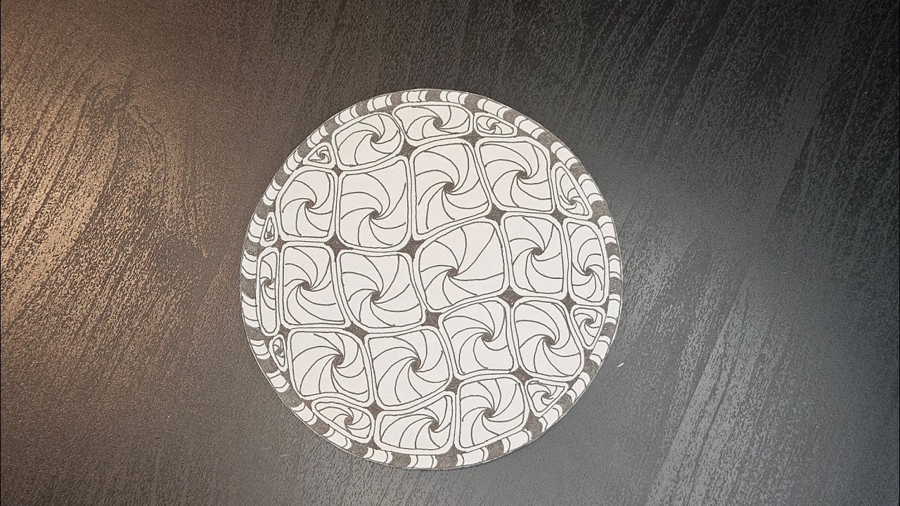 Zendala, beautiful and easy pattern for beginners. Doodle . Zentangle ...
