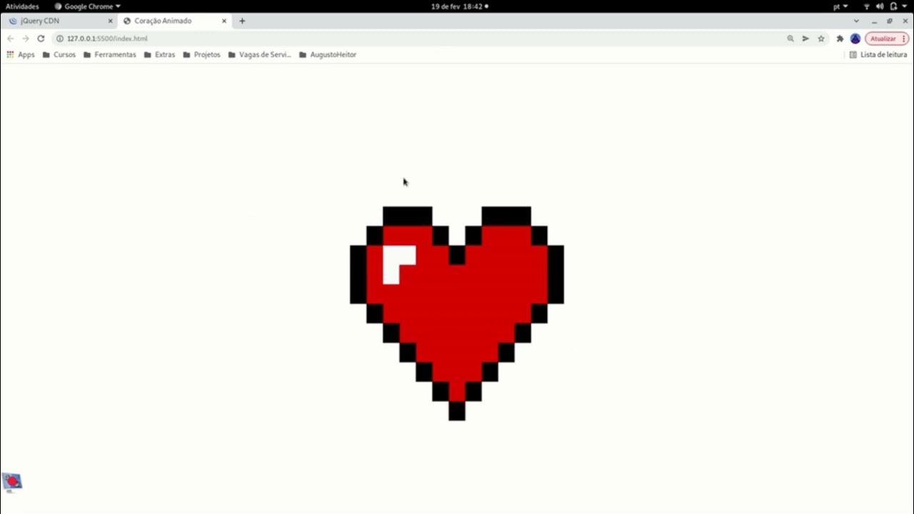 Como animar um coração feito em pixel art, utilizando HTML, CSS ...