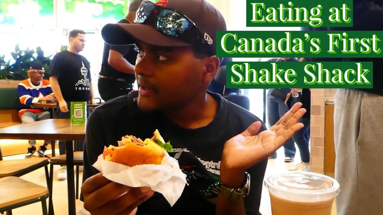 Eating at Canada's First Ever Shake Shack in Toronto! 6/13/2024 - YouTube