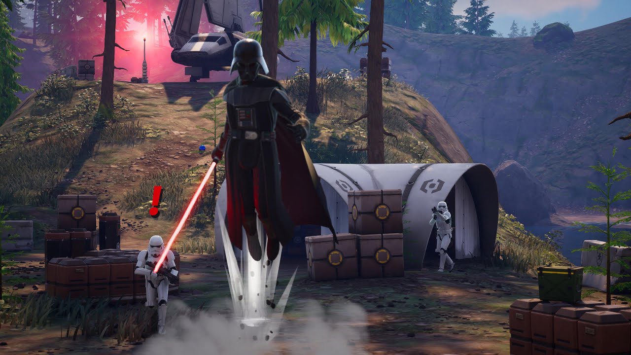 Darth Vader boss fight Fortnite - YouTube