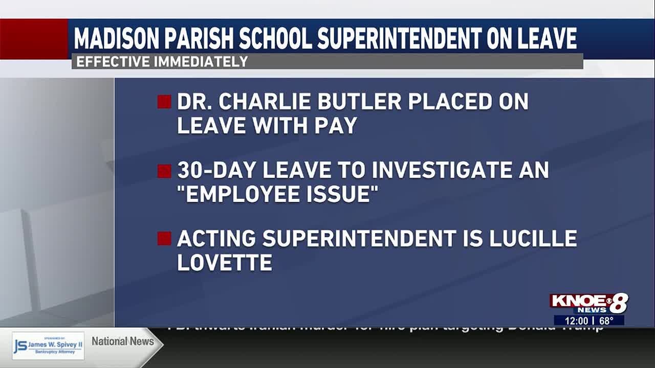 Madison Parish School Board puts Superintendent Dr. Charlie Butler, Jr ...