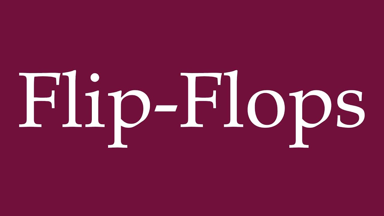How to Pronounce ''Flip-Flops'' Correctly in German - YouTube