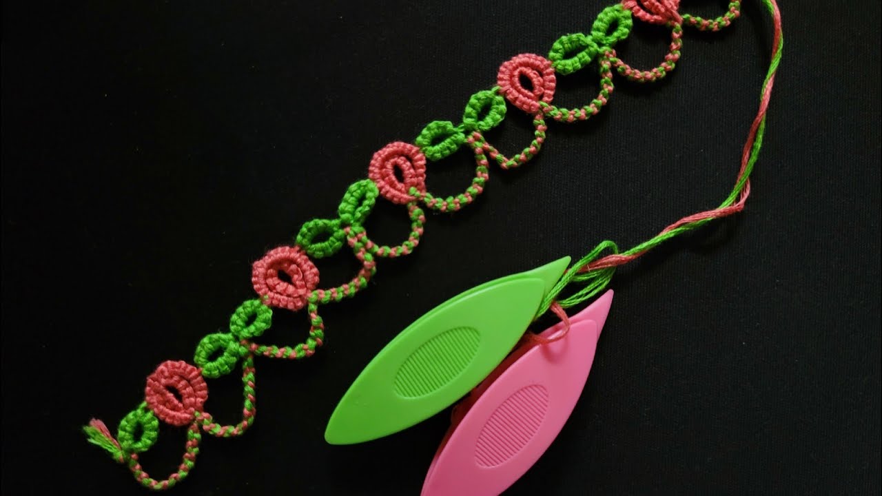 Tatting Shuttle Lace easy tutorial - YouTube