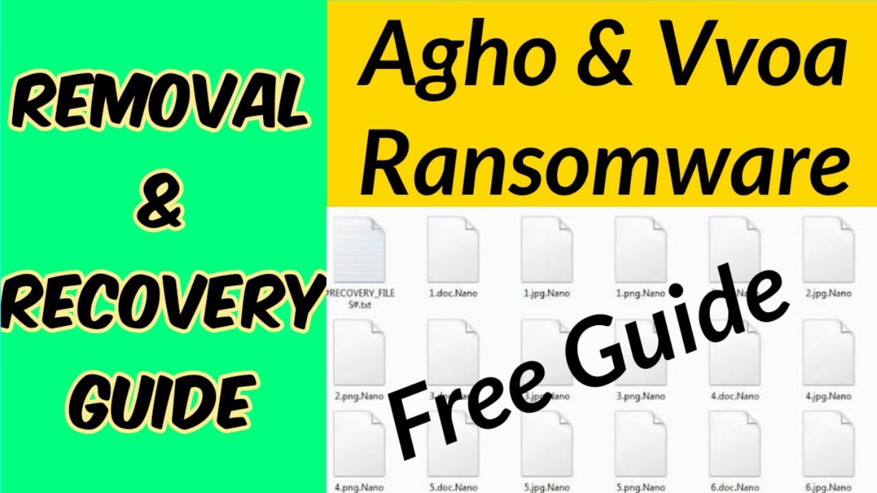 Agho File virus Ransomware [.Agho] & Vvoa virus Removal and Decrypt ...