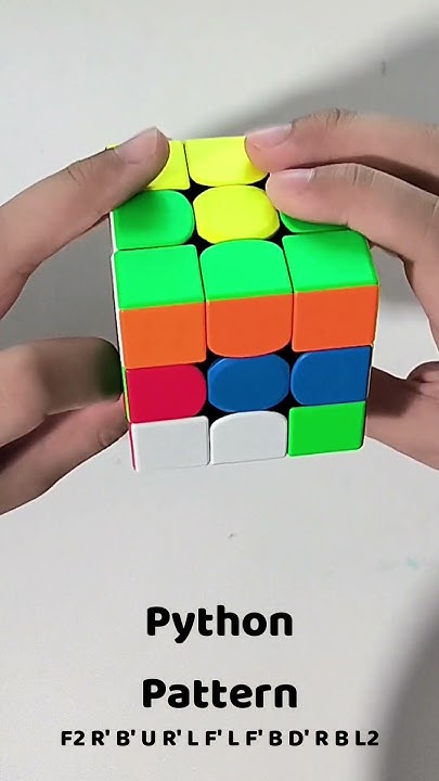 Making Python Pattern On 3x3 Rubik’s Cube #cubes #cubber #puzzle - YouTube