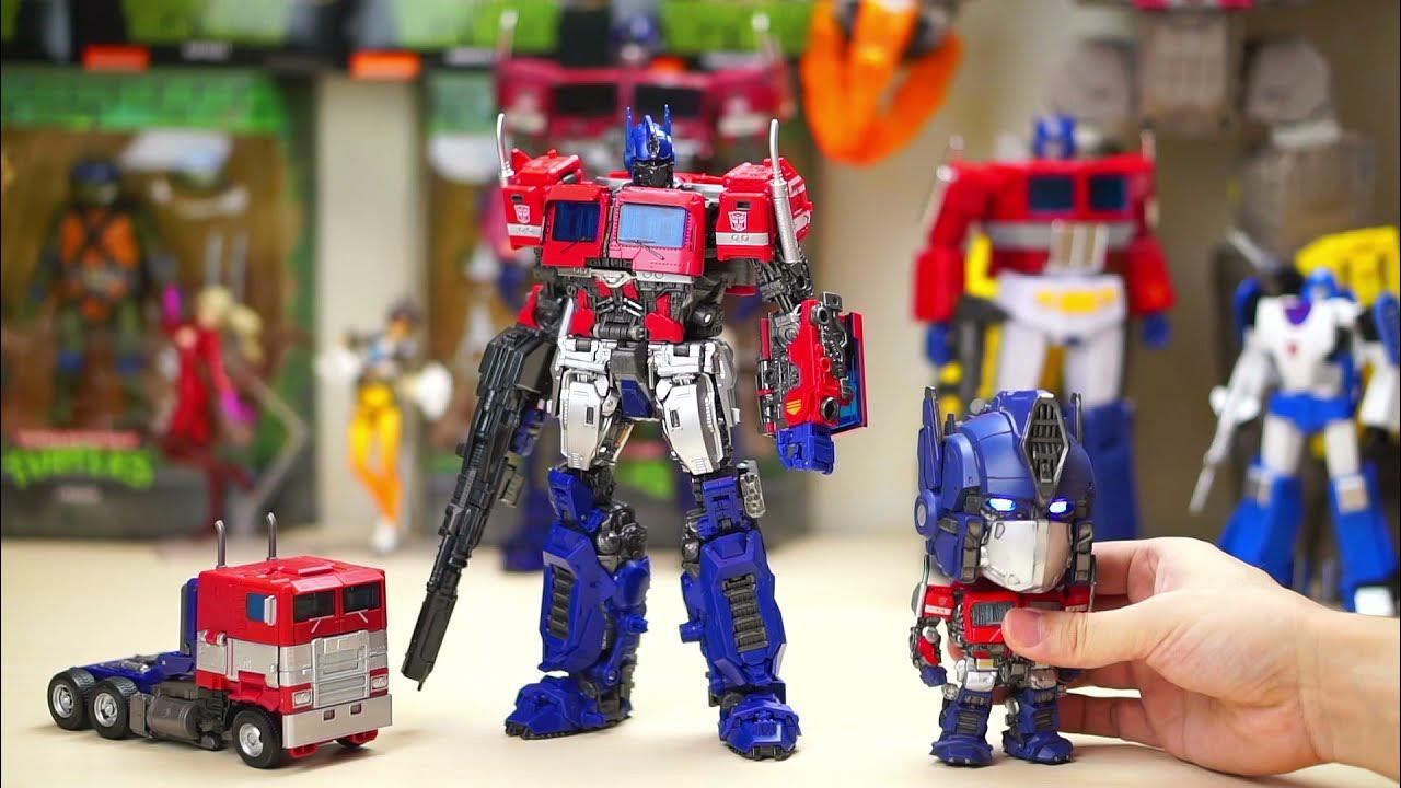 MPM-12 Optimus Prime Mods, Light-up Features and Custom Metallic Paint - YouTube