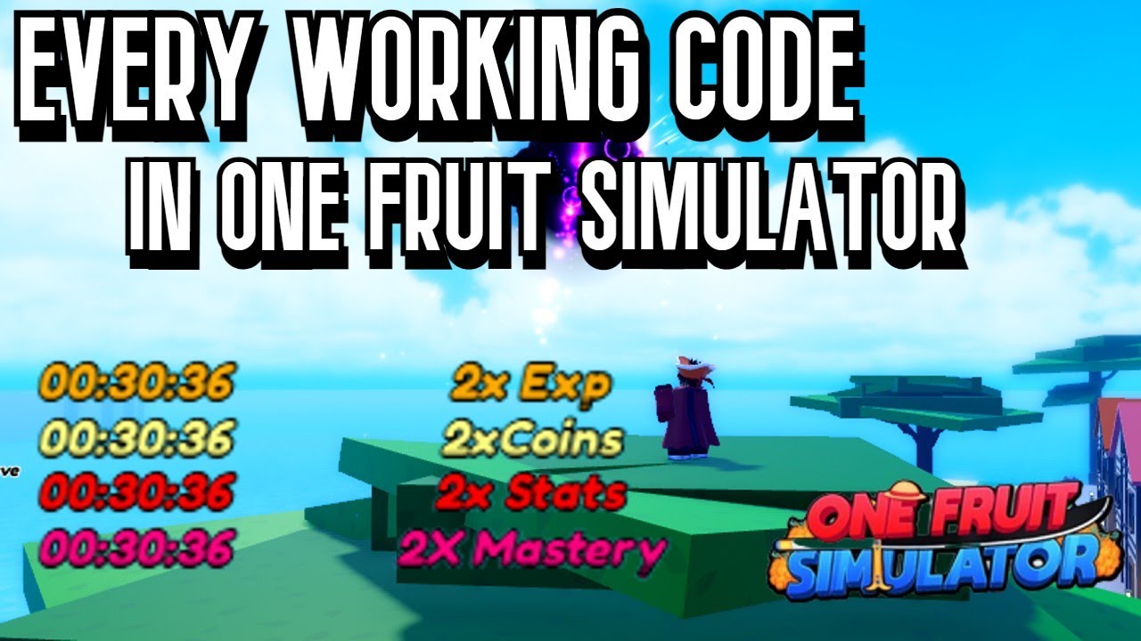 (One Fruit Simulator) EVERY WORKING CODE - YouTube